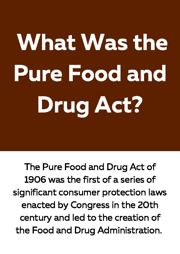Pure Food And Drug Act