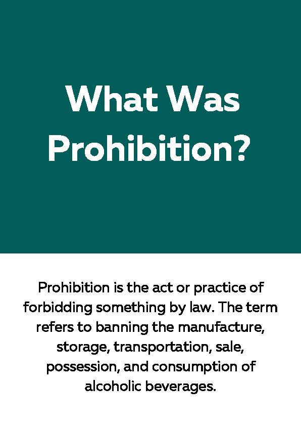 Prohibition Definition
