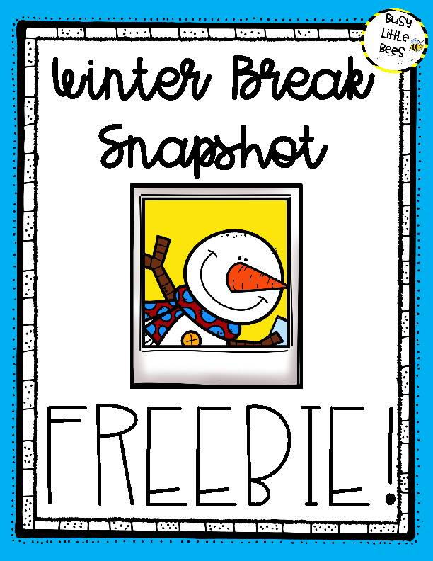 Winter Break Snapshot - FREEBIE - Classful