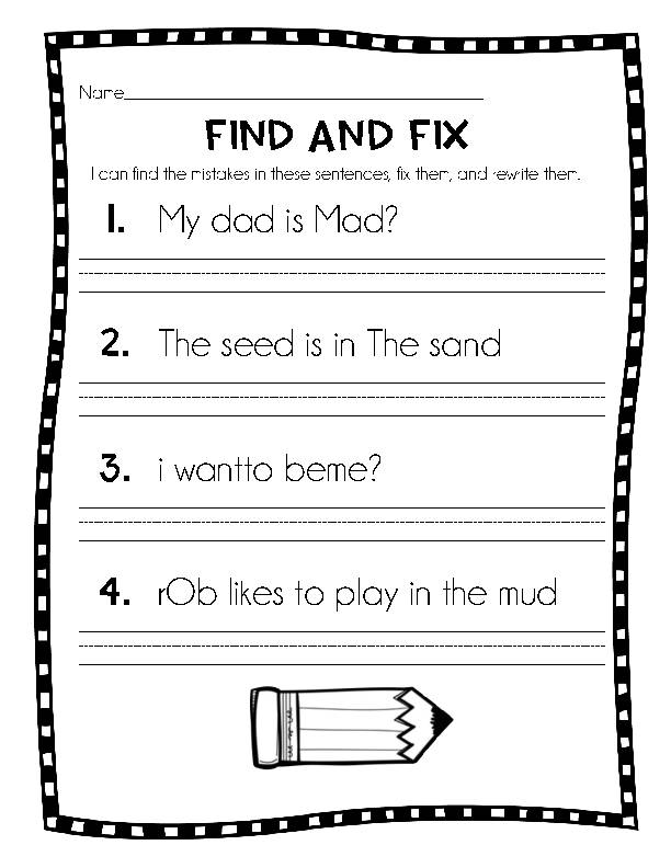 Find and Fix - Sentence Editing ((Primary)) - Classful