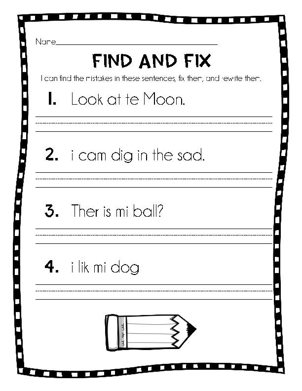 Find and Fix - Sentence Editing ((Primary)) - Classful