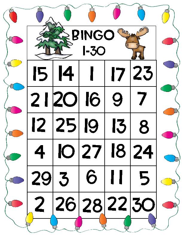 Holiday/Winter Themed BINGO (Numbers to 200) - Classful