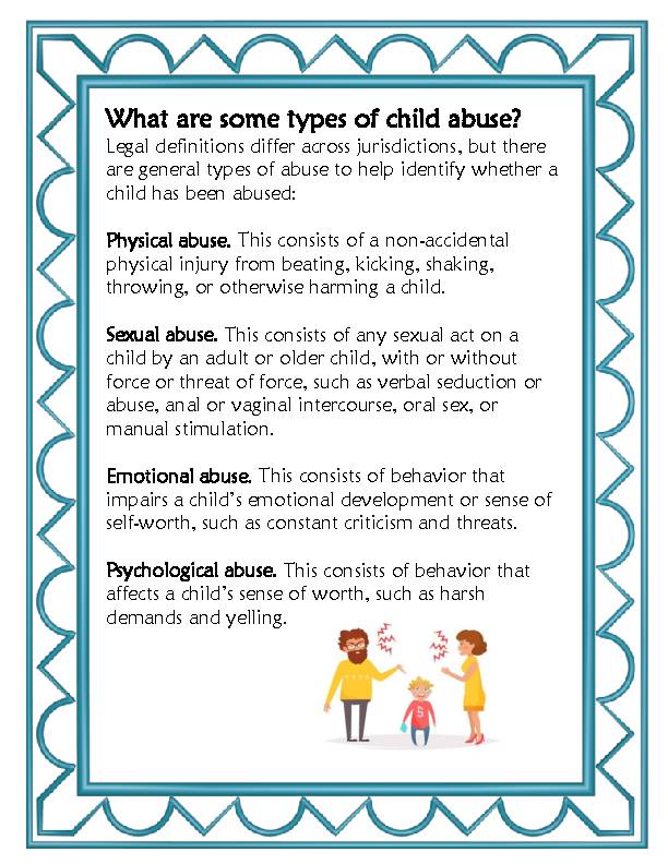 Child Abuse Awareness Bulletin Board Set/ Powerpoint Slides - Classful