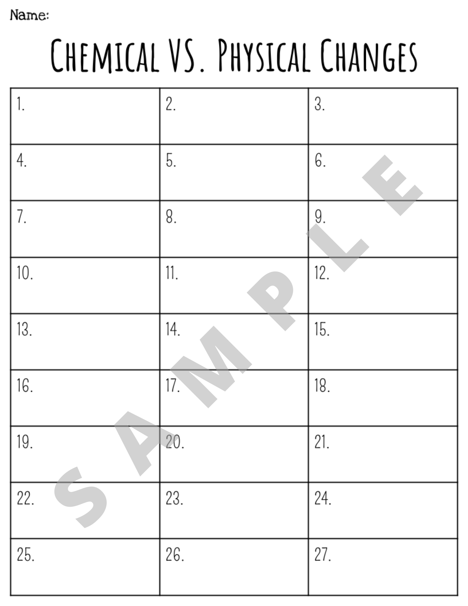 Chemical VS Physical Change Task Cards/Scoot [Chemistry] For K-5 ...