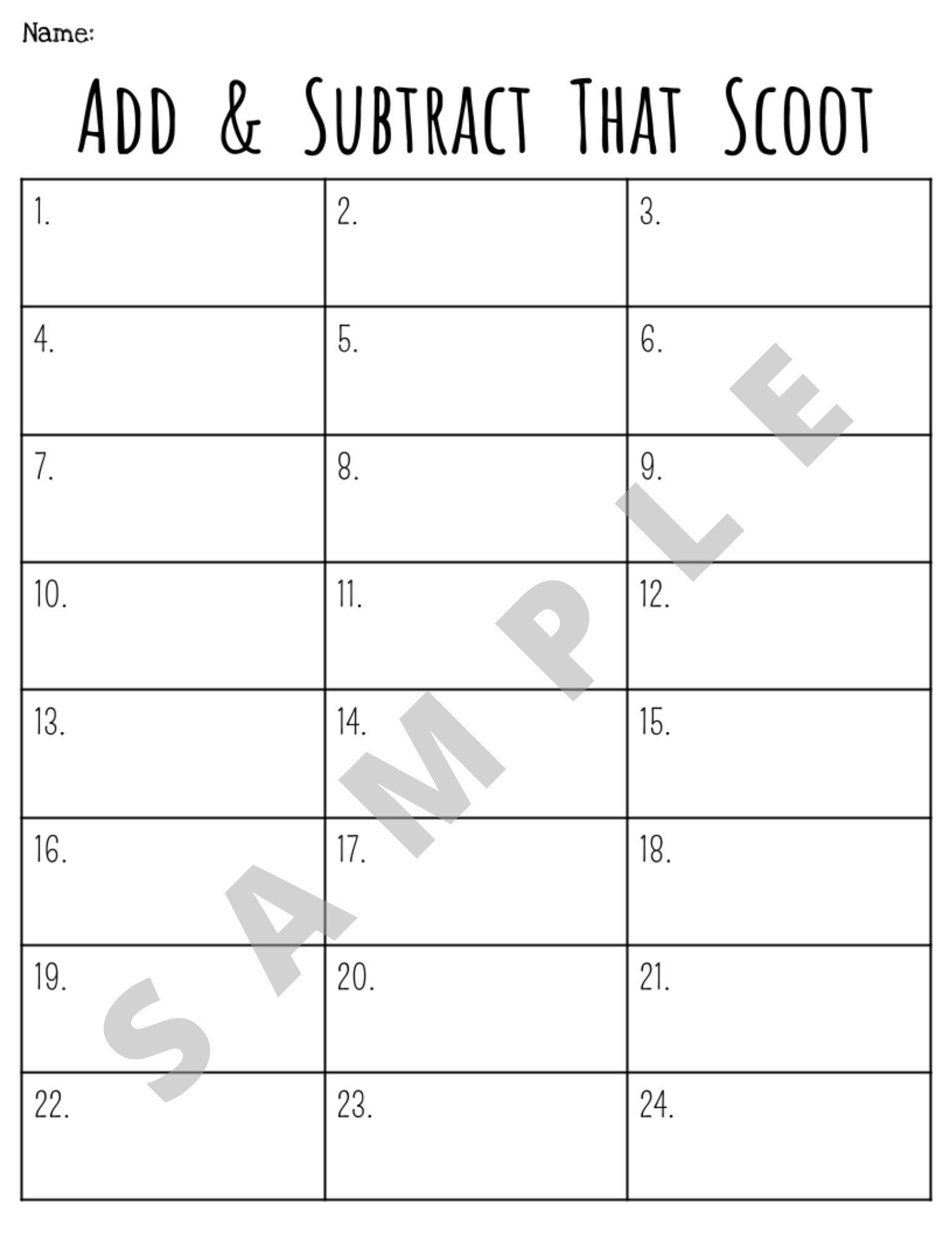Adding and Subtracting Two-Digit Numbers With Regrouping and Composing TASK CARDS or SCOOT; For ...