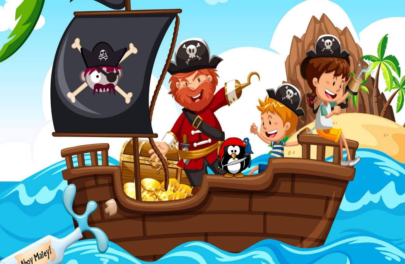 Pirate Hunt - Division - Printable Math Game - 173 Flashcards - Grades ...