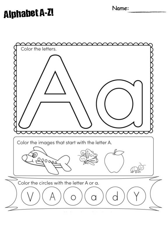 A-Z Coloring - Printable Alphabet Activity - 43 Worksheets ...