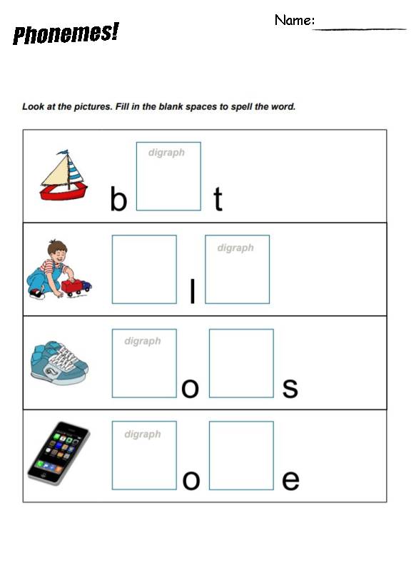 Phonemes - 20 Printable Worksheets - Phonics - Kindergarten - Classful