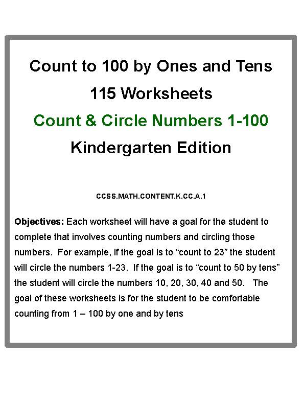 Count by Ones & Tens - Printable Activity - 115 Worksheets ...