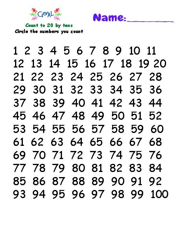 Count by Ones & Tens - Printable Activity - 115 Worksheets ...