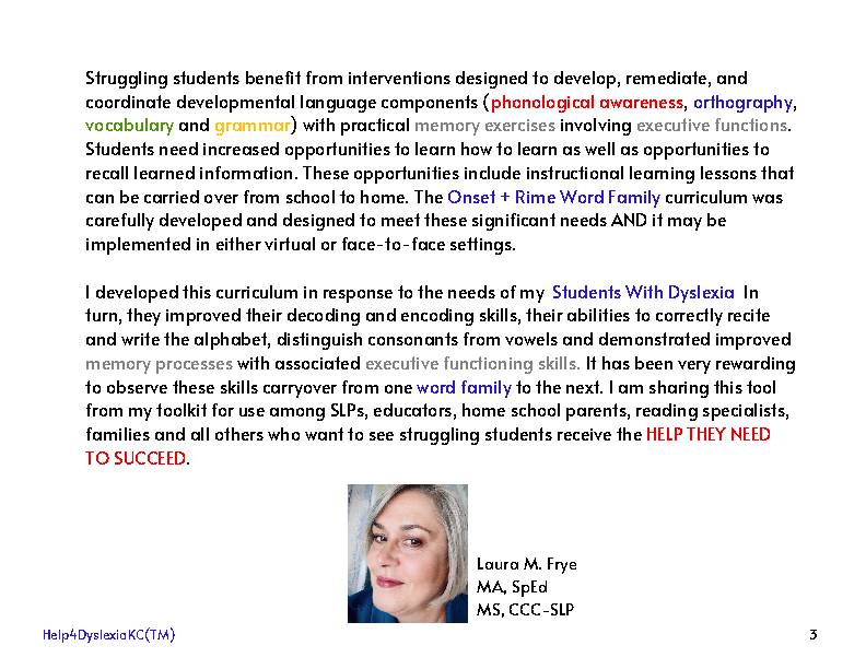 Phonics Curriculum- Short o Vowel Sound and Word Families - Classful