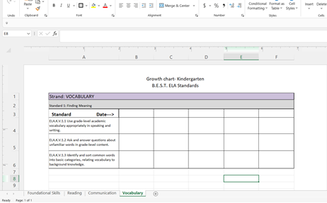 Math B.E.S.T Florida State Standards Checklist for Second Grade (FL ...