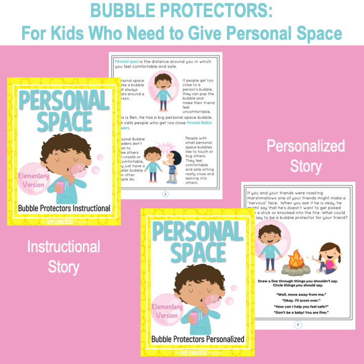 Personal Space- Respect & Defend Personal Bubbles, 2 Social Story Units ...