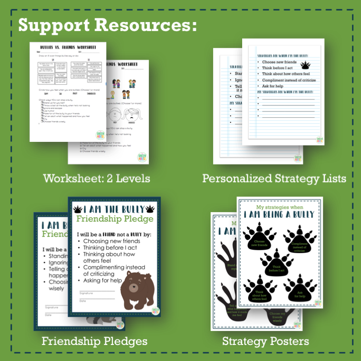 Being a Bully or Being a Friend to the Bully - 3 social stories in 1 ...