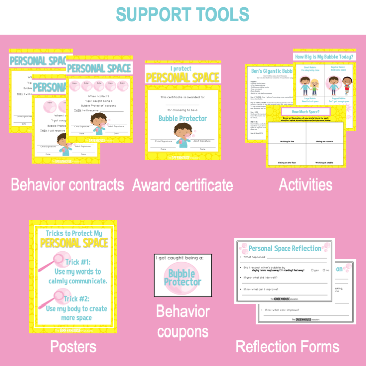 Personal Space- Respect & Defend Personal Bubbles, 2 Social Story Units ...