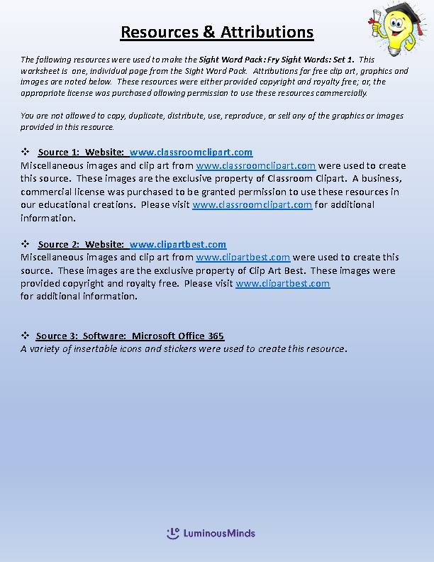 Sight Word At Reading Practice - Classful