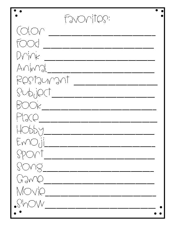 End of Year Memory Book Activity - Classful