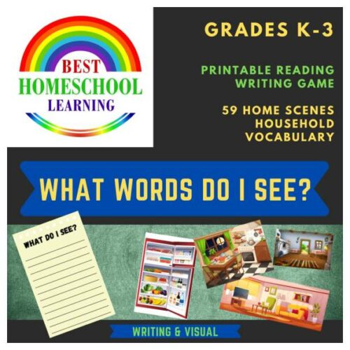 What Words Do I See? Printable Visual Reading, Writing & Spelling Game ...