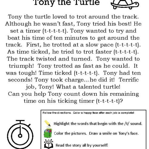 Reading Practice- Letter T - Classful