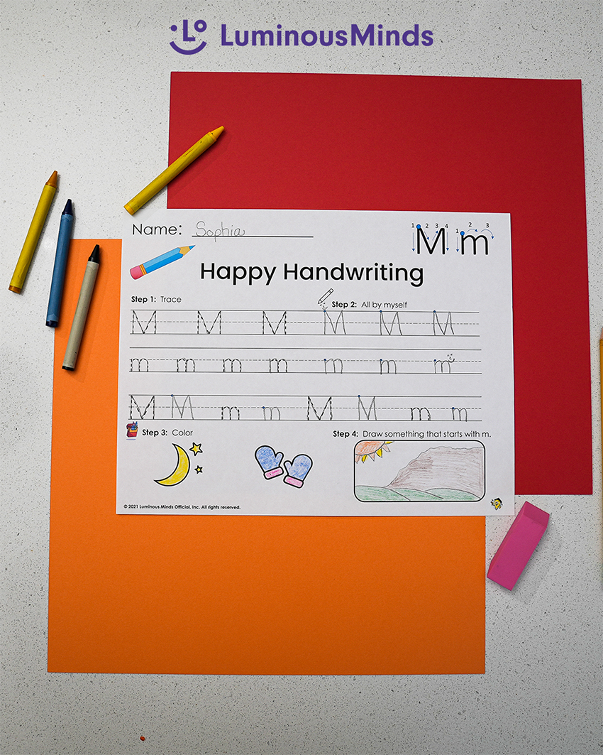 Handwriting Letter M Worksheet - Classful