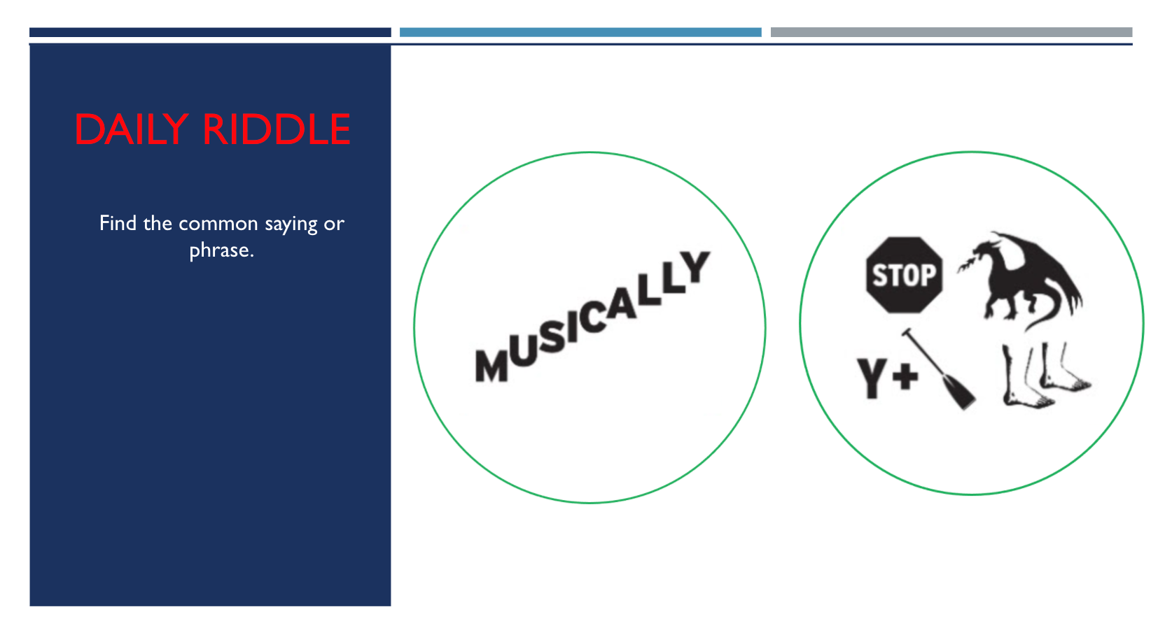 Daily Riddles, Brain Teasers, Problem Solving, Warm Ups and more Fun ...