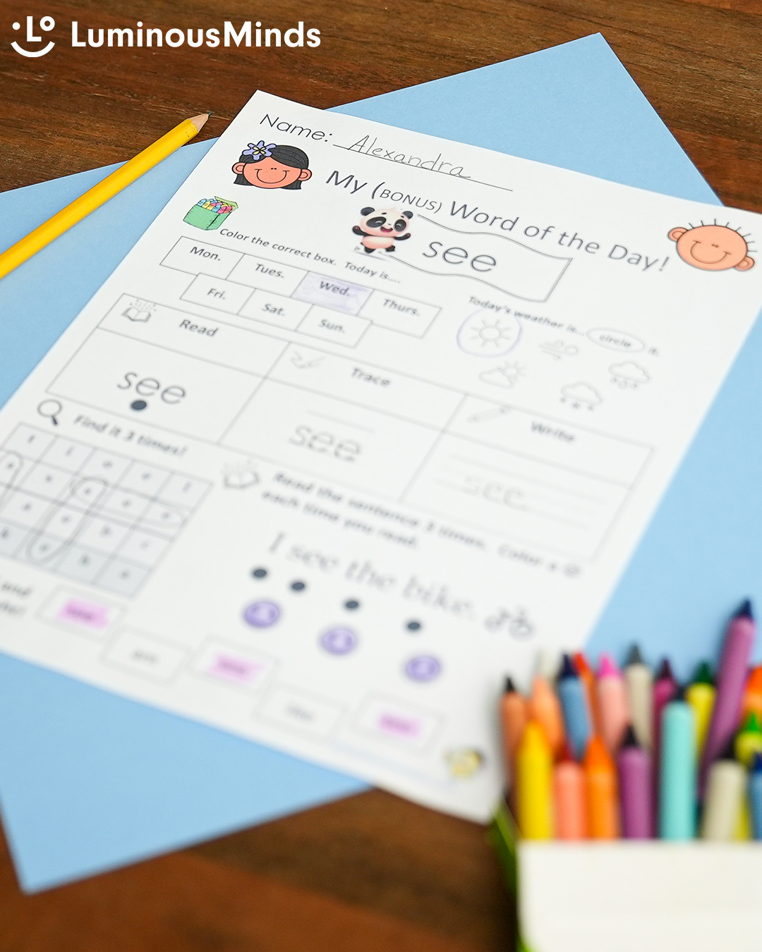 Sight Word See Worksheet - Classful