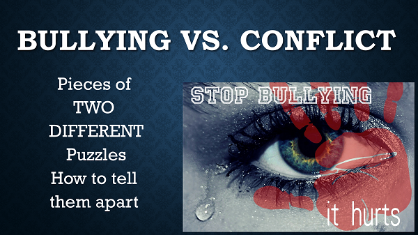 Identifying BULLYING vs CONFLICT Bullying Prevention & Being an ...