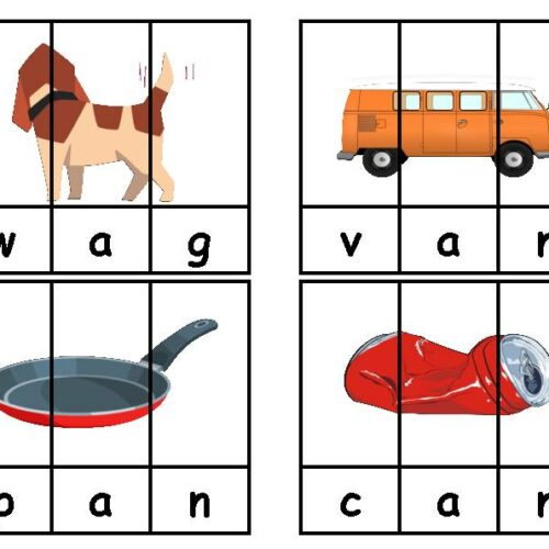 CVC Puzzles! 56 Puzzles - Printable Reading & Spelling Game K-3 - Classful