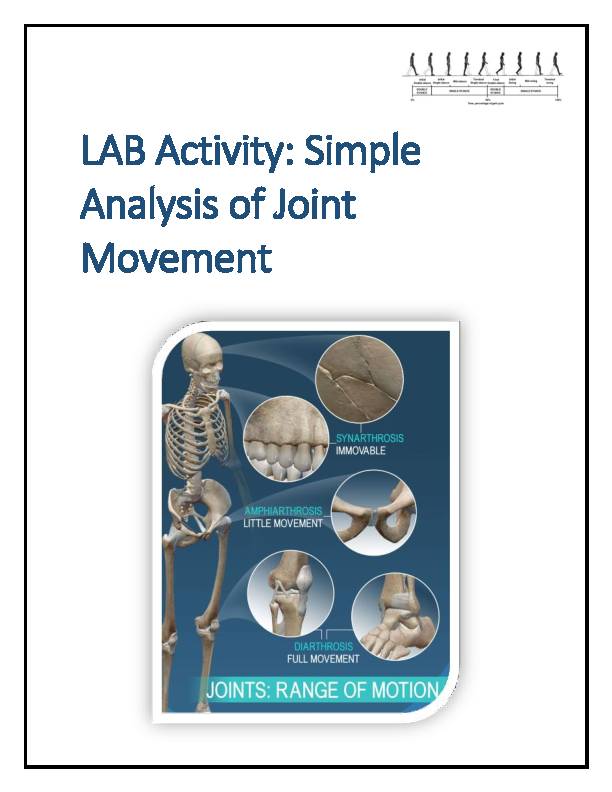 Lab Activity- Simple Analysis of Joint Movement - Classful