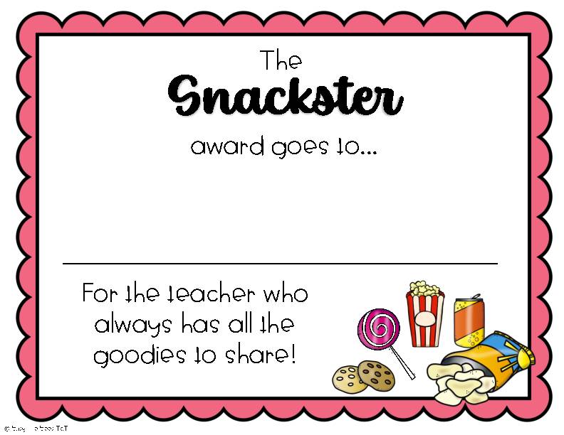 End of Year TEACHER Award Certificates - Classful