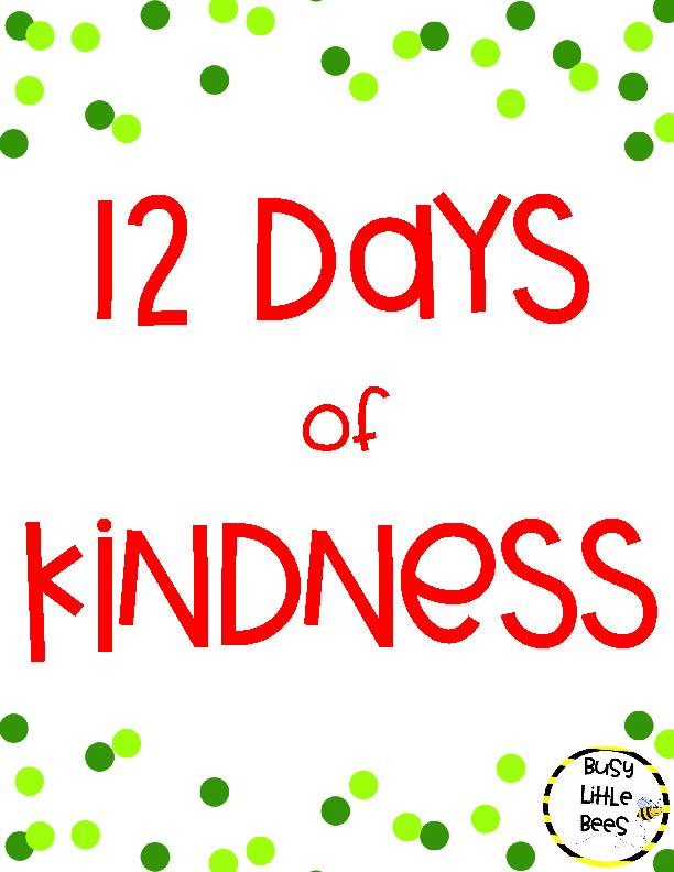 12 Days of Kindness Challenge for Students - Classful