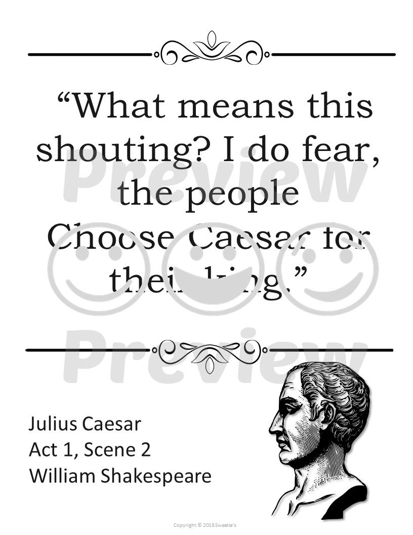 Julius Caesar Quotes Posters - Classful