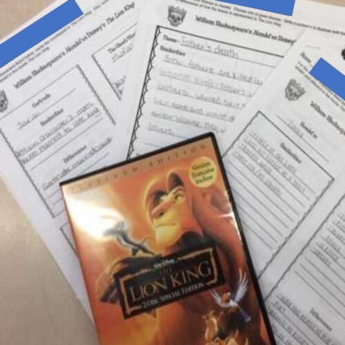 Hamlet and The Lion King Comparison Contrast Activities - Classful