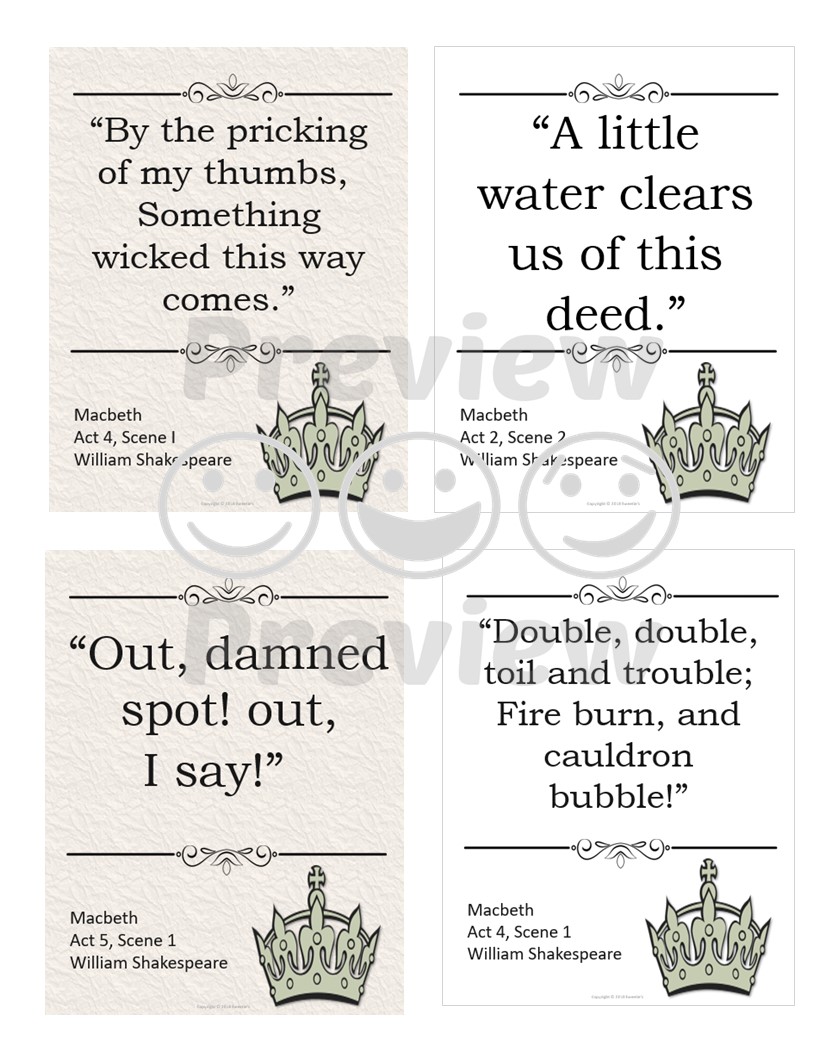 Macbeth Quotes Posters - Classful