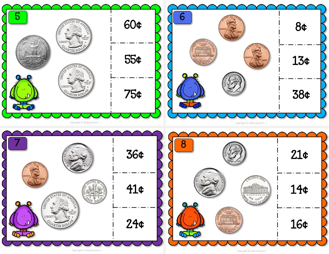 Monster Money - Coins under $1.00 - Classful