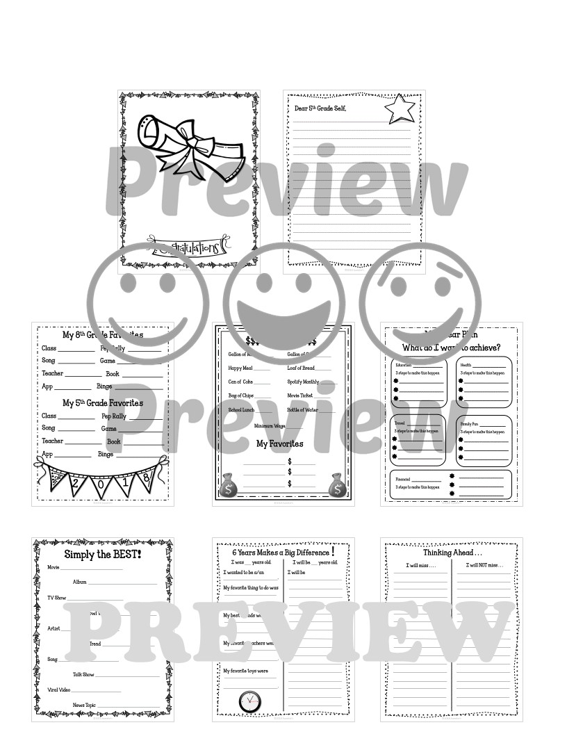 Middle School End of the Year Writing Activity - Classful