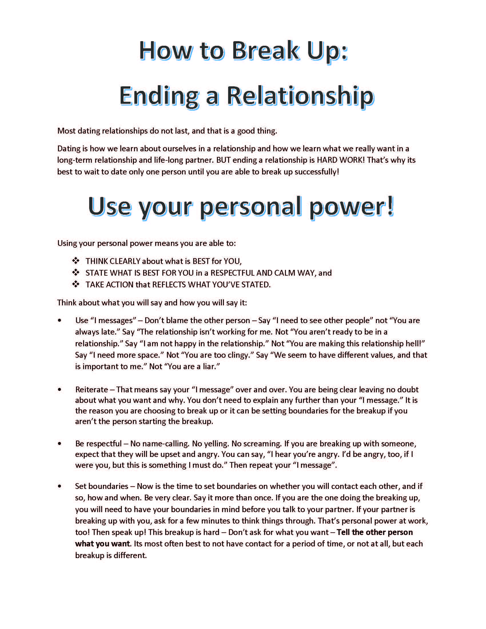 A Teen Guide- How to Break Up - Classful