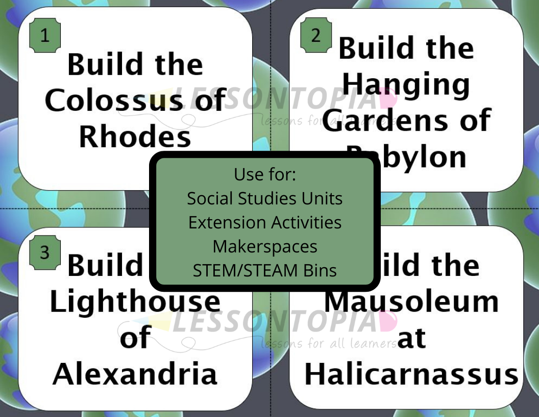 Minecraft Challenges | Wonders of the World | STEM Activities - Classful