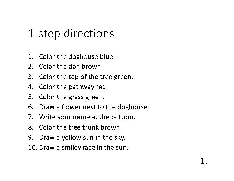 Following Directions Dog Themed 1-2 step directions - Classful