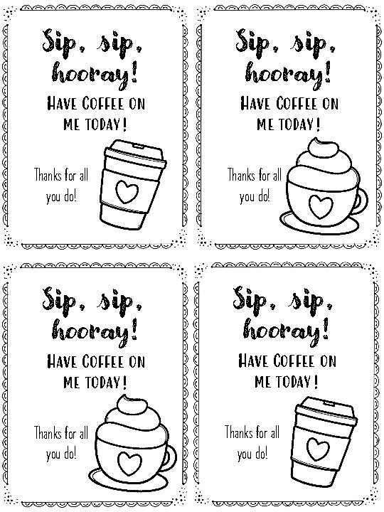 Parent Volunteer/ Room Parent Coffee Thank You - Classful