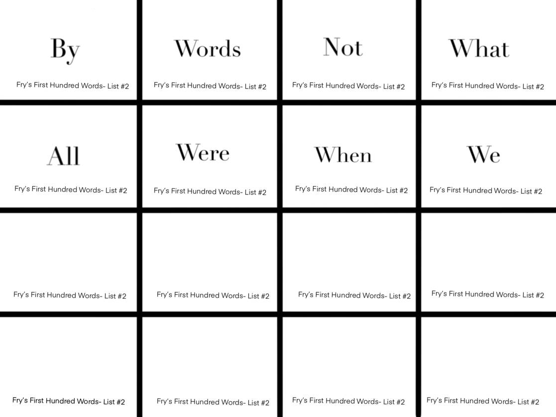 Fry’s First Hundred Sight Word Flash Cards- BUNDLE - Classful