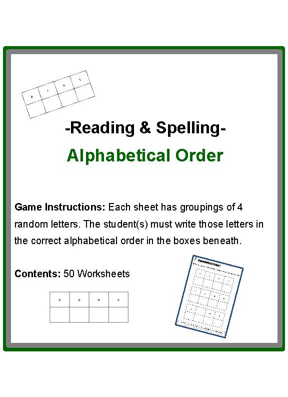 Alphabetical Order - 50 Worksheets & Exercises - Printable Activity ...
