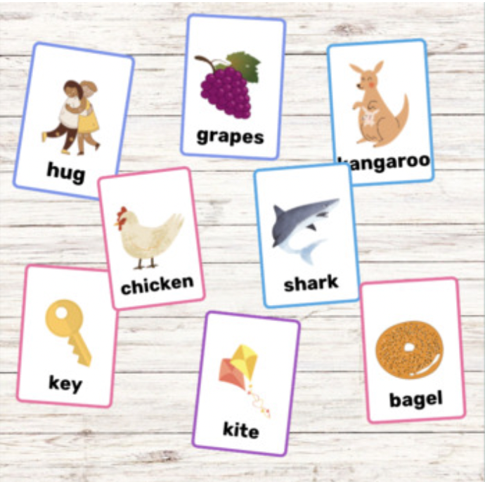 Velars K and G Articulation Picture Cards- Initial Medial Final Word ...