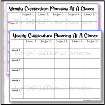 Yearly Curriculum Mapping Template - Classful