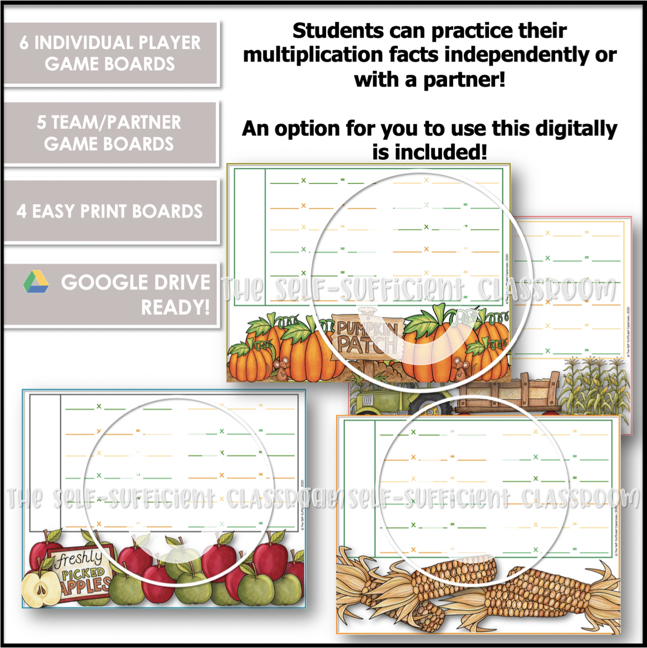 Printable Multiplication Games- Thanksgiving Multiplication Roll Em ...
