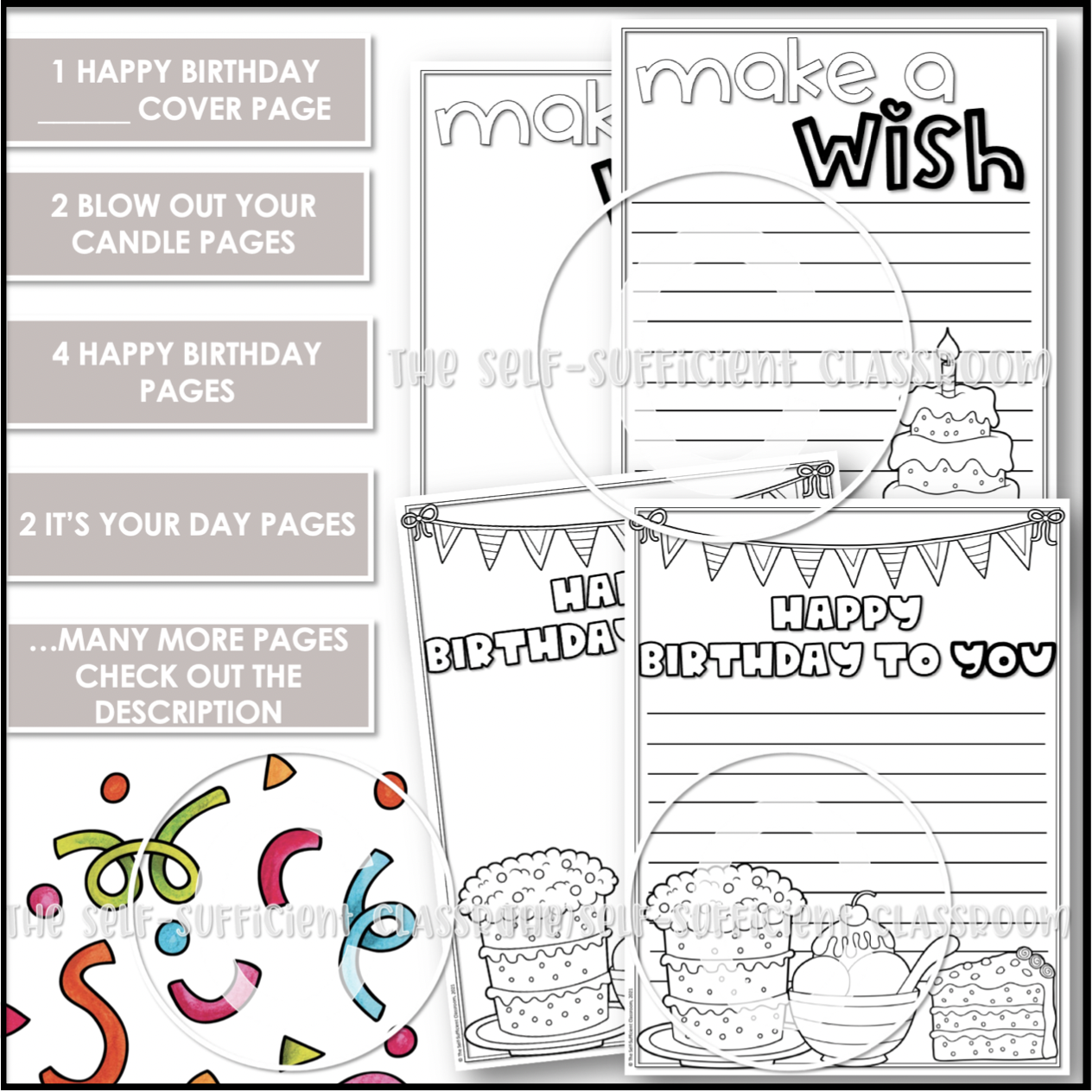 Happy Birthday Cards Writing Activities for Students - Classful