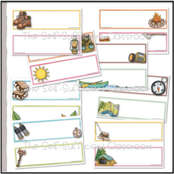 Camp Theme Desk Name-tags - Classful