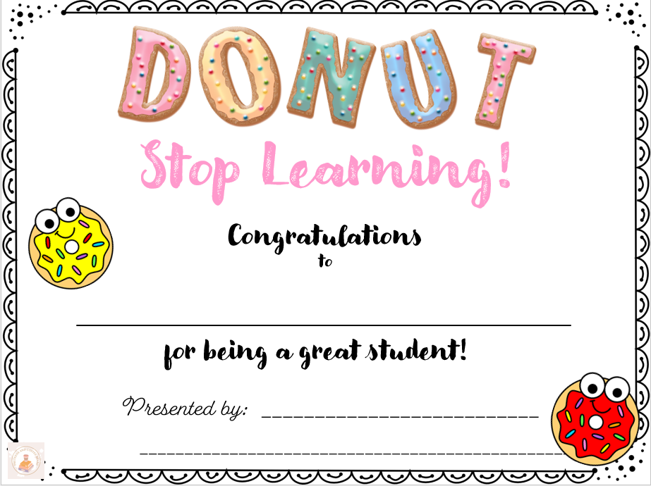 Editable Donut Classroom Awards - Classful