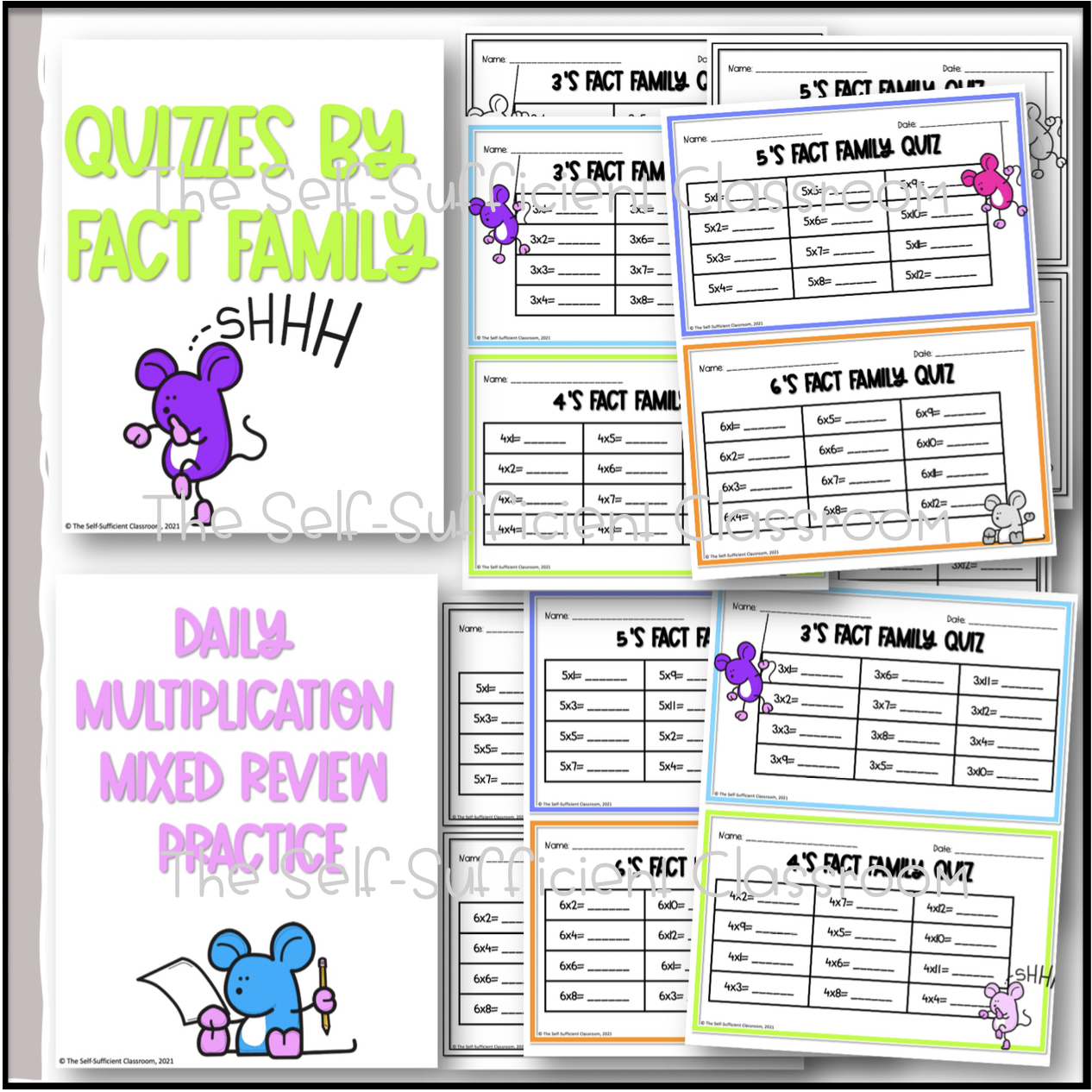 Multiplication Practice - Classful