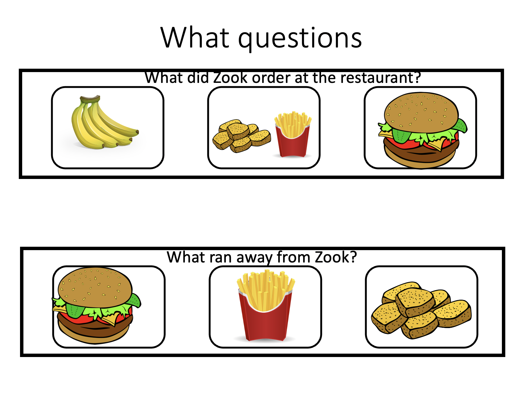 5 more Original Stories Zook The Alien books 6-10 with WH questions ...